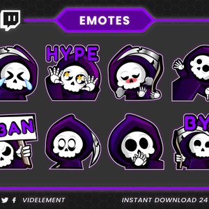 Twitch Emotes, Twitch Sub Emotes, Discord Emote, Text Emotes, Shinigami ...
