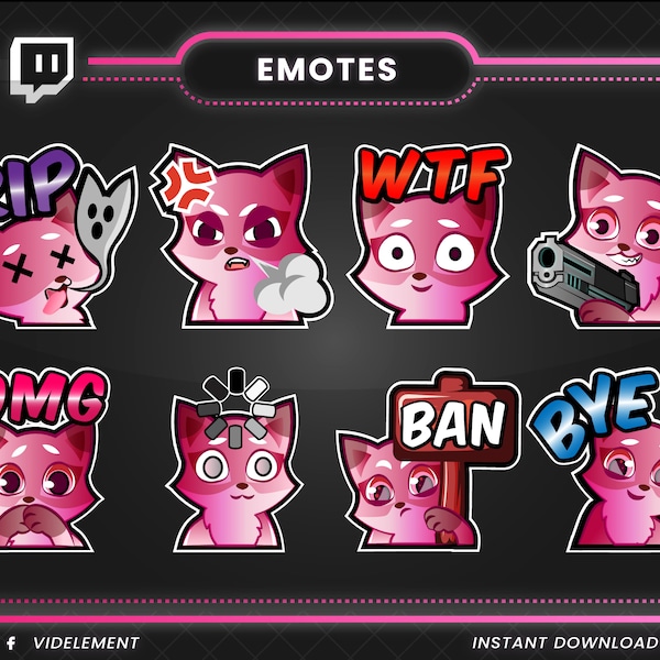 Twitch Emote Ban Cute - Etsy