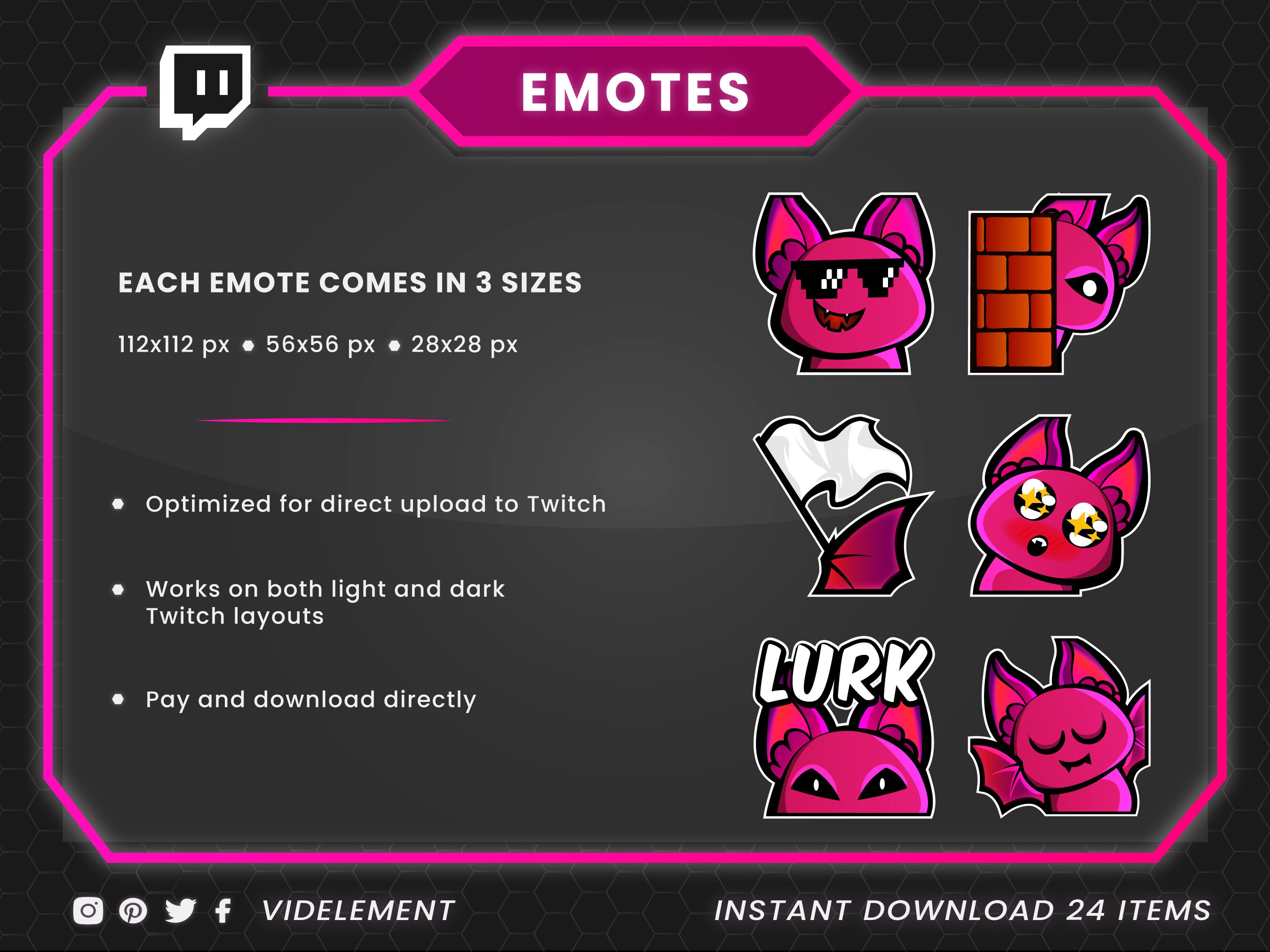 Twitch Emotes Twitch Sub Emote Discord Emote Text Emote - Etsy UK