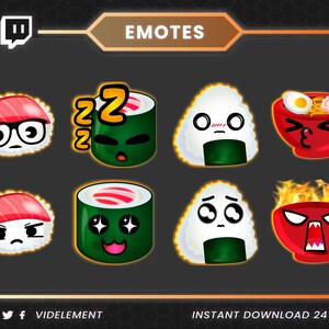 Sushi Emotes, Twitch Emotes, Twitch Sub Emotes, Discord Emotes, Soup ...
