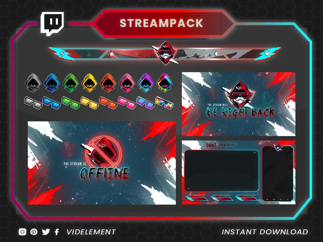 Stream Overlay, Twitch Overlays, Webcam Overlay, Twitch Alert, Twitch ...