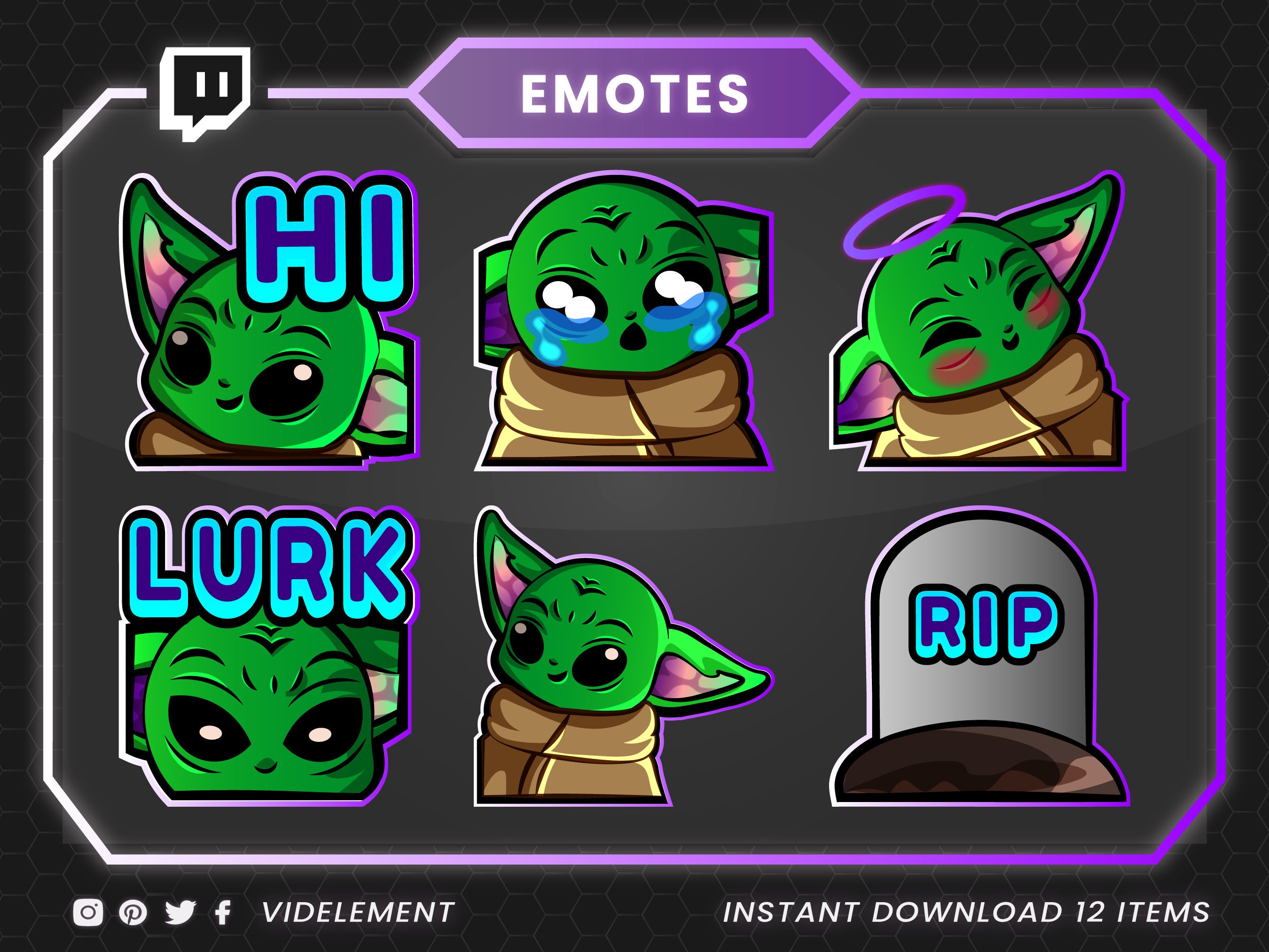 Goblin Emotes Twitch Emotes Twitch Sub Emotes Text Emotes - Etsy