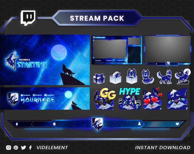 Twitch Logo, Gaming Logo, Logo Design, Boy Logo, Stream Logo, Vtuber ...