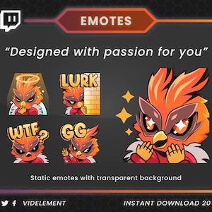 Phoenix Emotes, Twitch Emotes, Twitch Sub Emotes, Discord Emotes, Text ...