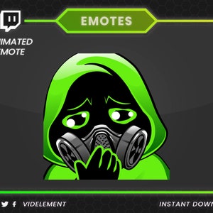 Your Emotions With Our Animated Sad Gas Mask Emote - Perfect for Twitch ...