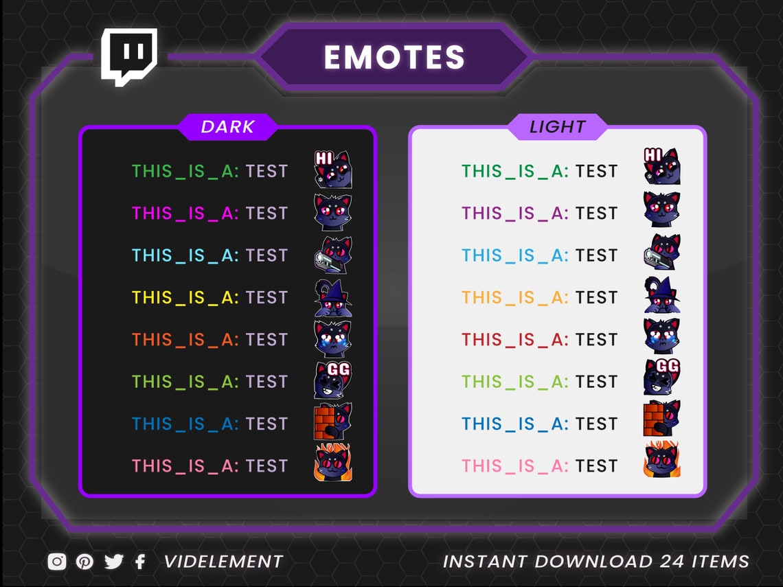 Twitch Emotes Twitch Sub Emotes Discord Emotes Text Emotes - Etsy