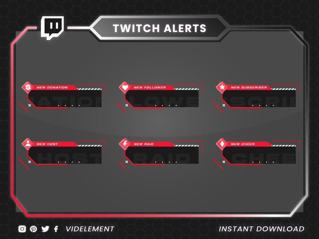 Twitch Alerts, Twitch Alerts Animated, Animated Twitch Alerts, Alerts ...