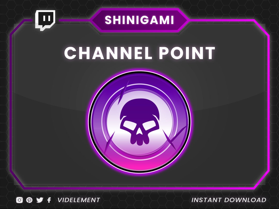 Enigmatic Shinigami Channel Point Icon - Mystical Twitch Viewer Reward ...