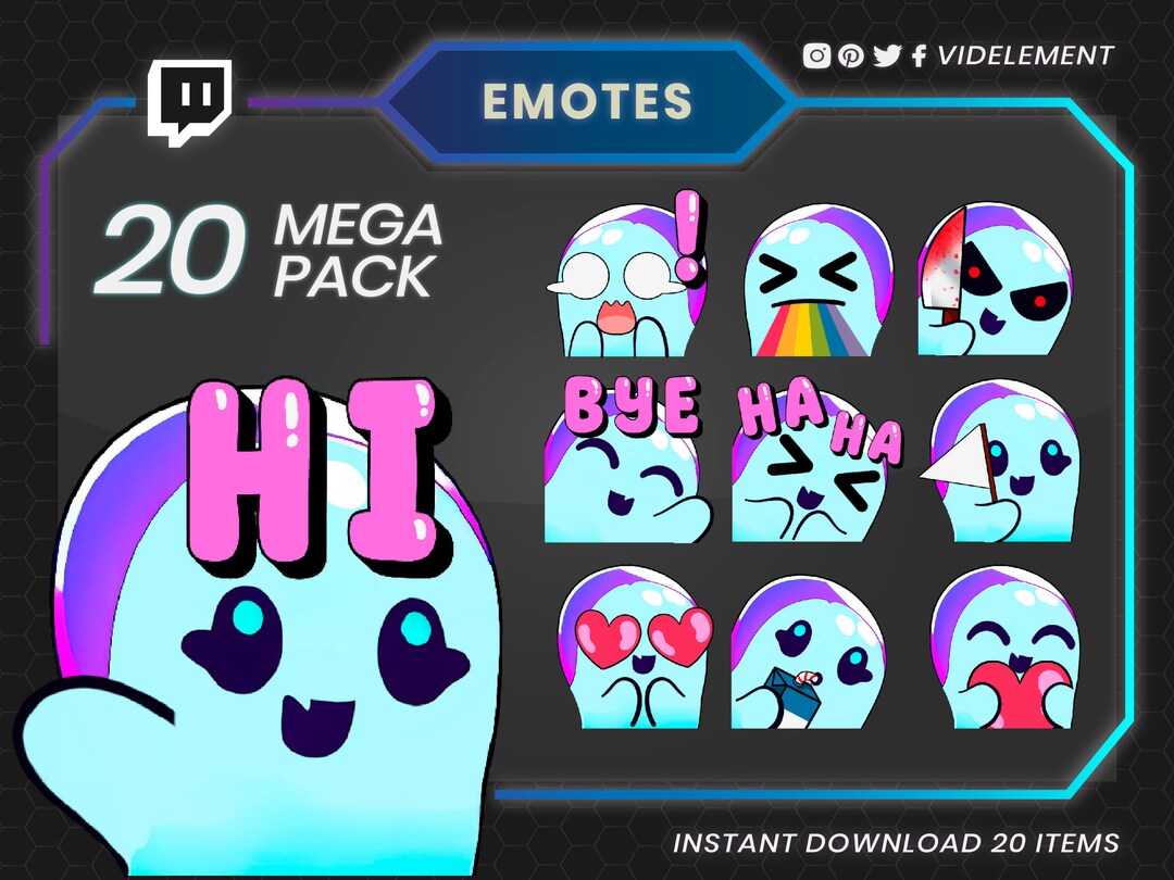 Ghostly Glee: 20 Twitch Emotes Channeling the Whimsical Wonders of ...