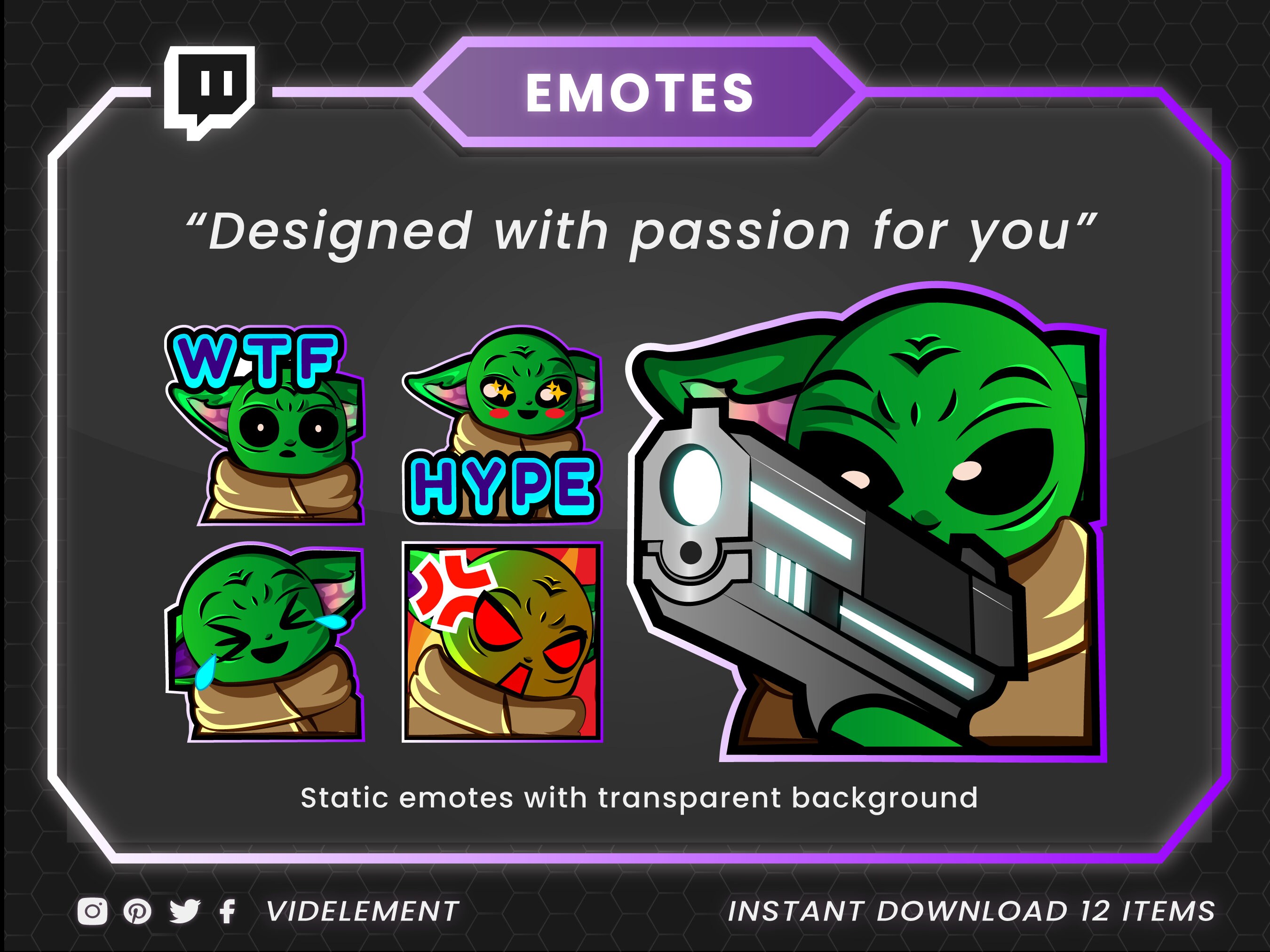 Goblin Emotes Twitch Emotes Twitch Sub Emotes Text Emotes - Etsy