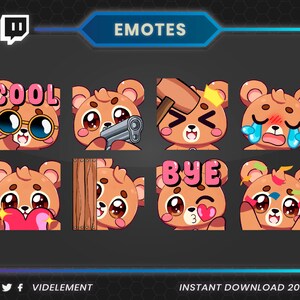 Bear Bliss: 20 Twitch Emotes Embodying the Robust Radiance of Chibi ...