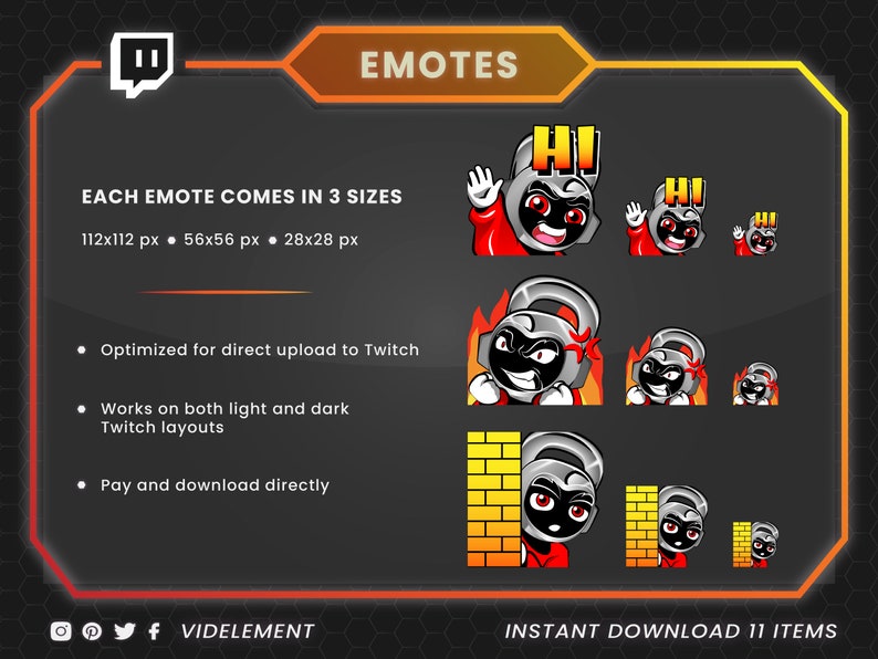 Animated Emotes Twitch Emotes Discord Emotes Twitch Sub - Etsy