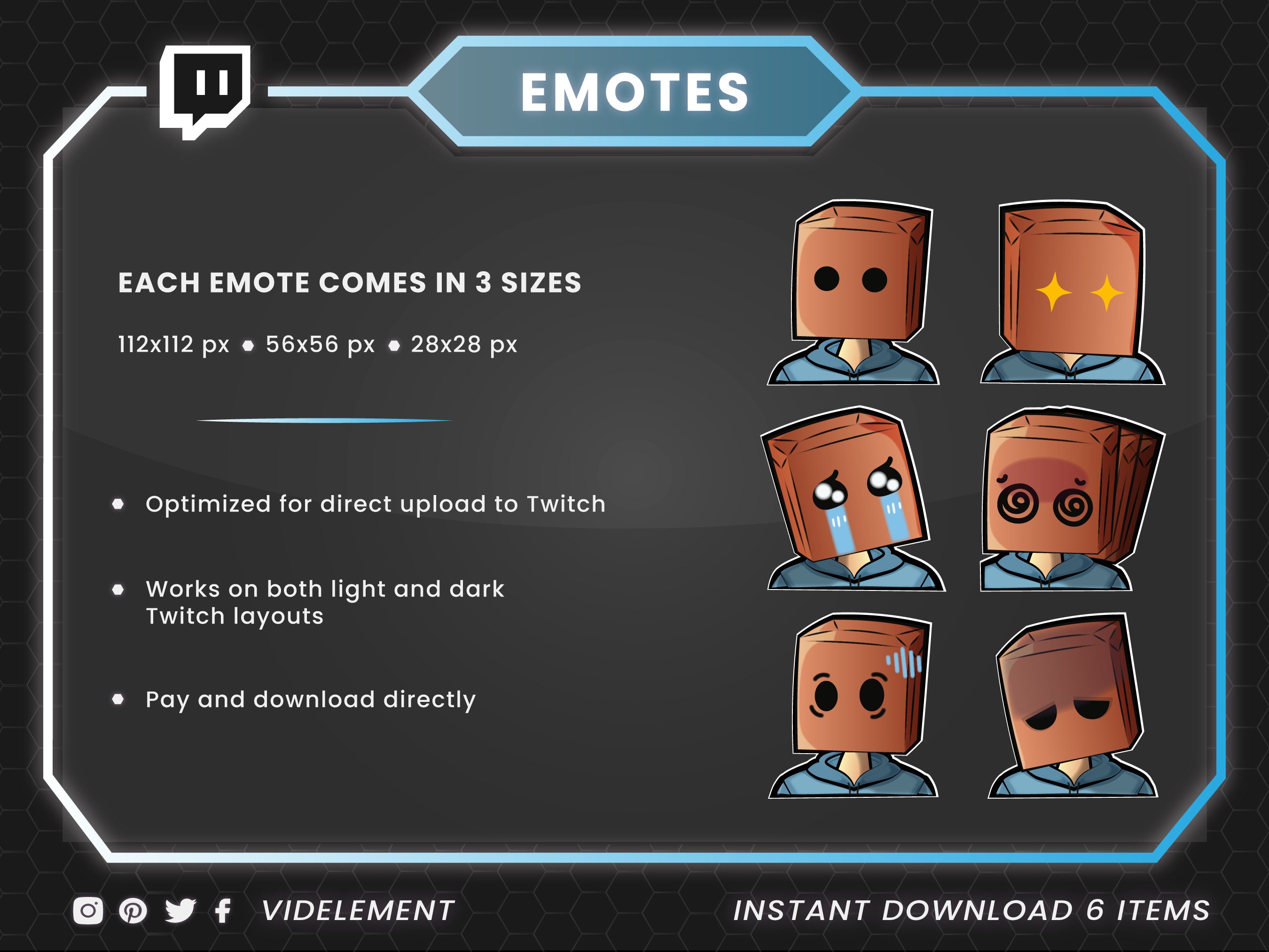Twitch Emotes, Discord Emotes, Twitch Sub Emotes, Cute Emotes, Boy ...