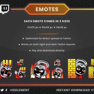 Animated Emotes, Twitch Emotes, Discord Emotes, Twitch Sub Emotes, RAID ...