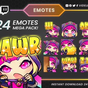 Girl Twitch Emotes, Twitch Sub Emotes, Text Emotes, Anime Emotes ...