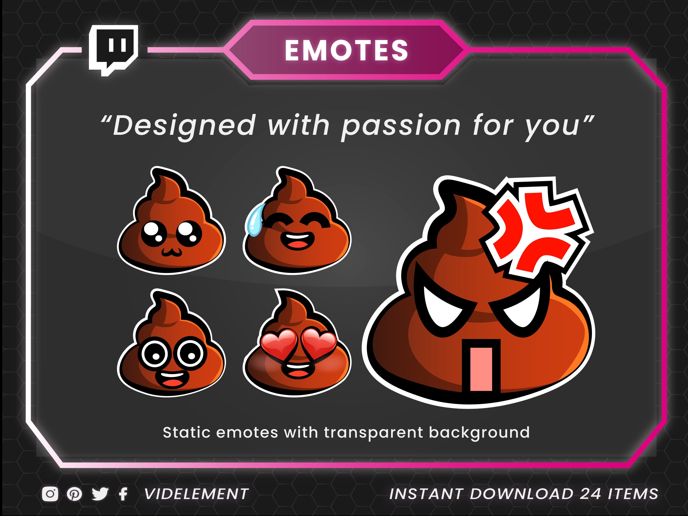 Poop Emotes Twitch Emotes Emotes Twitch Discord Emotes - Etsy Australia
