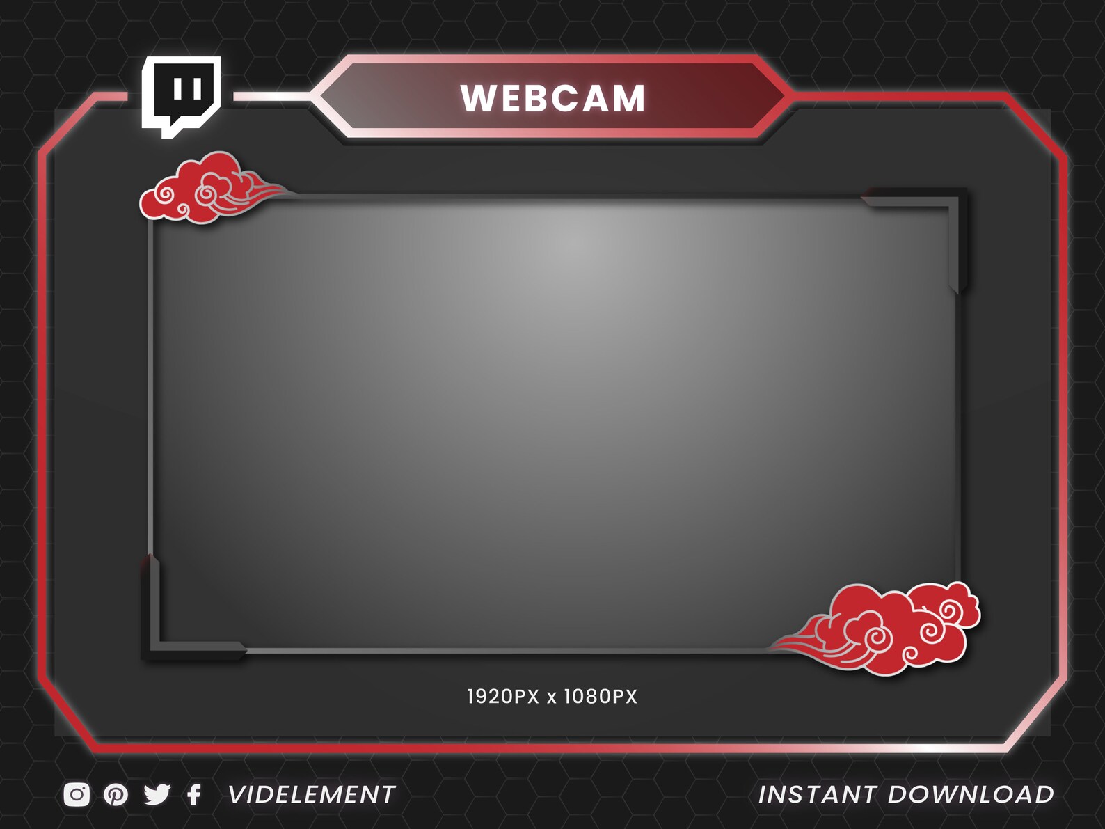 Stream Overlay, Stream Overlay Package, Twitch Stream Overlay, Stream ...