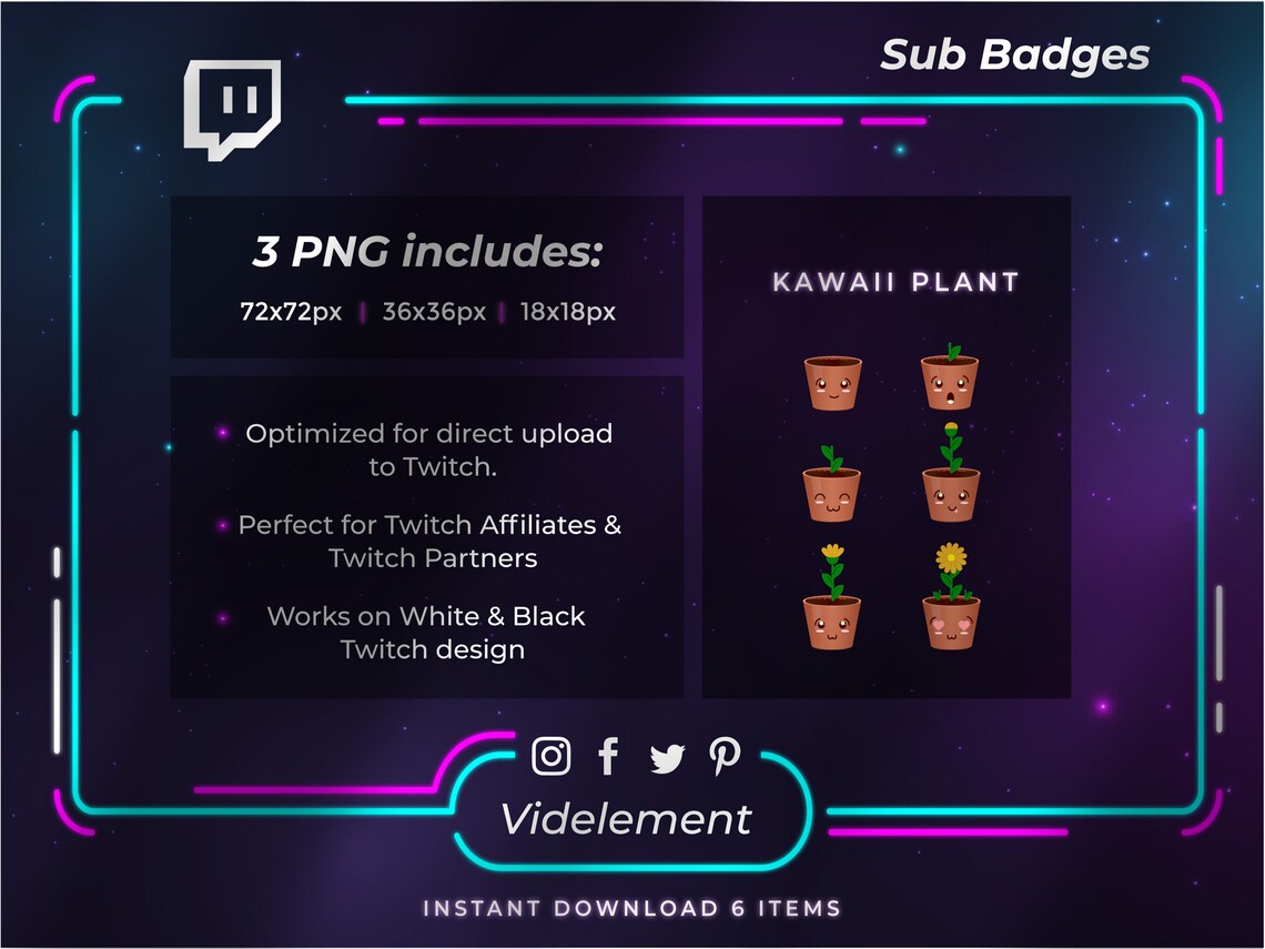 Twitch Sub Badges Twitch Badges Twitch Sub Badge Sub Badges - Etsy