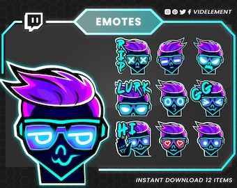 Animated Boy Twitch Emotes Rave Emotes Twitch Emotes - Etsy