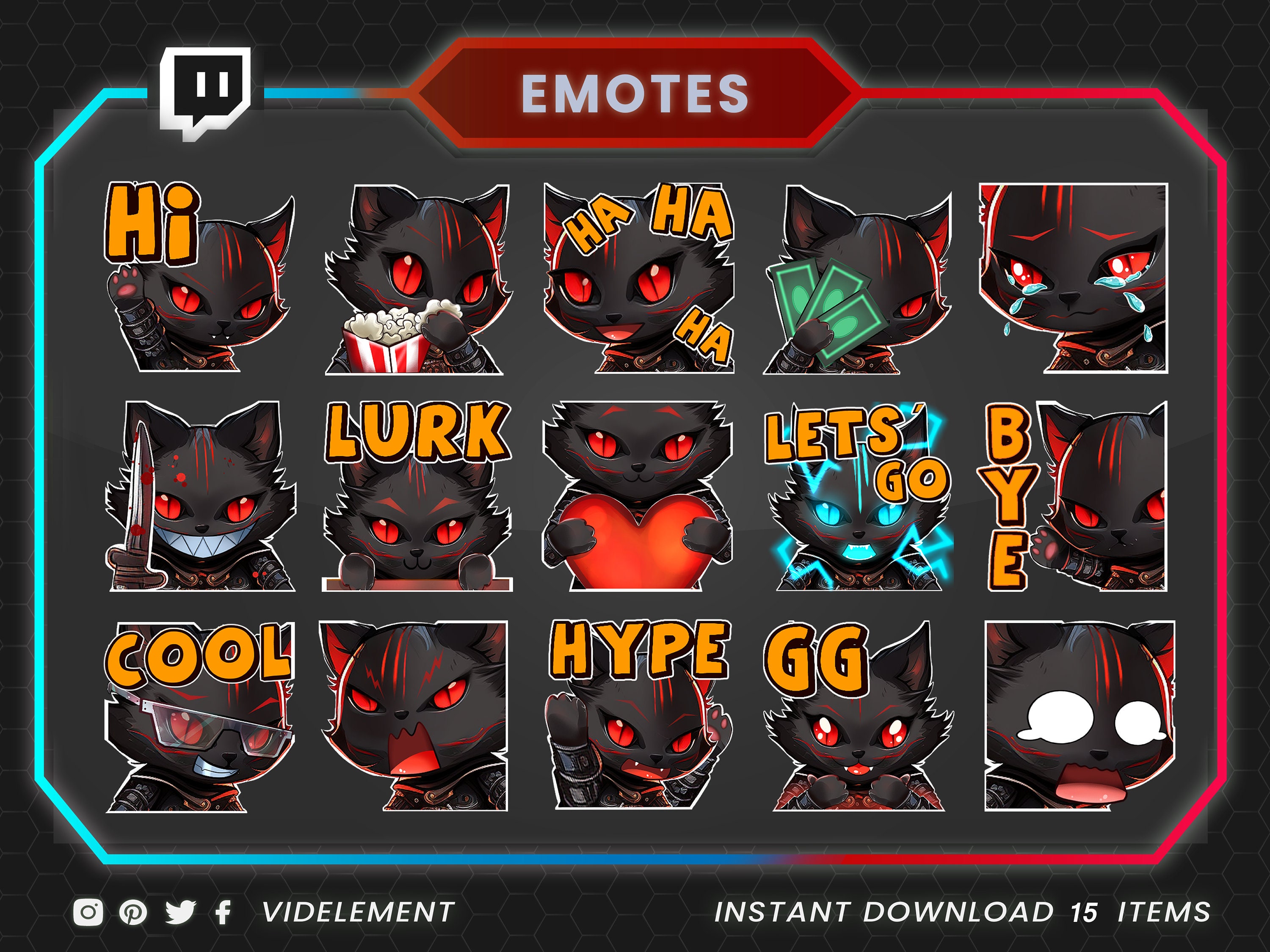 Twitch Emotes Twitch Sub Emotes Discord Emotes Cat Emotes - Etsy Canada