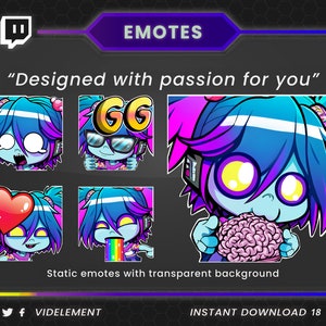 Twitch Emotes, Twitch Sub Emotes, Zombie Emotes, Monster Emotes ...