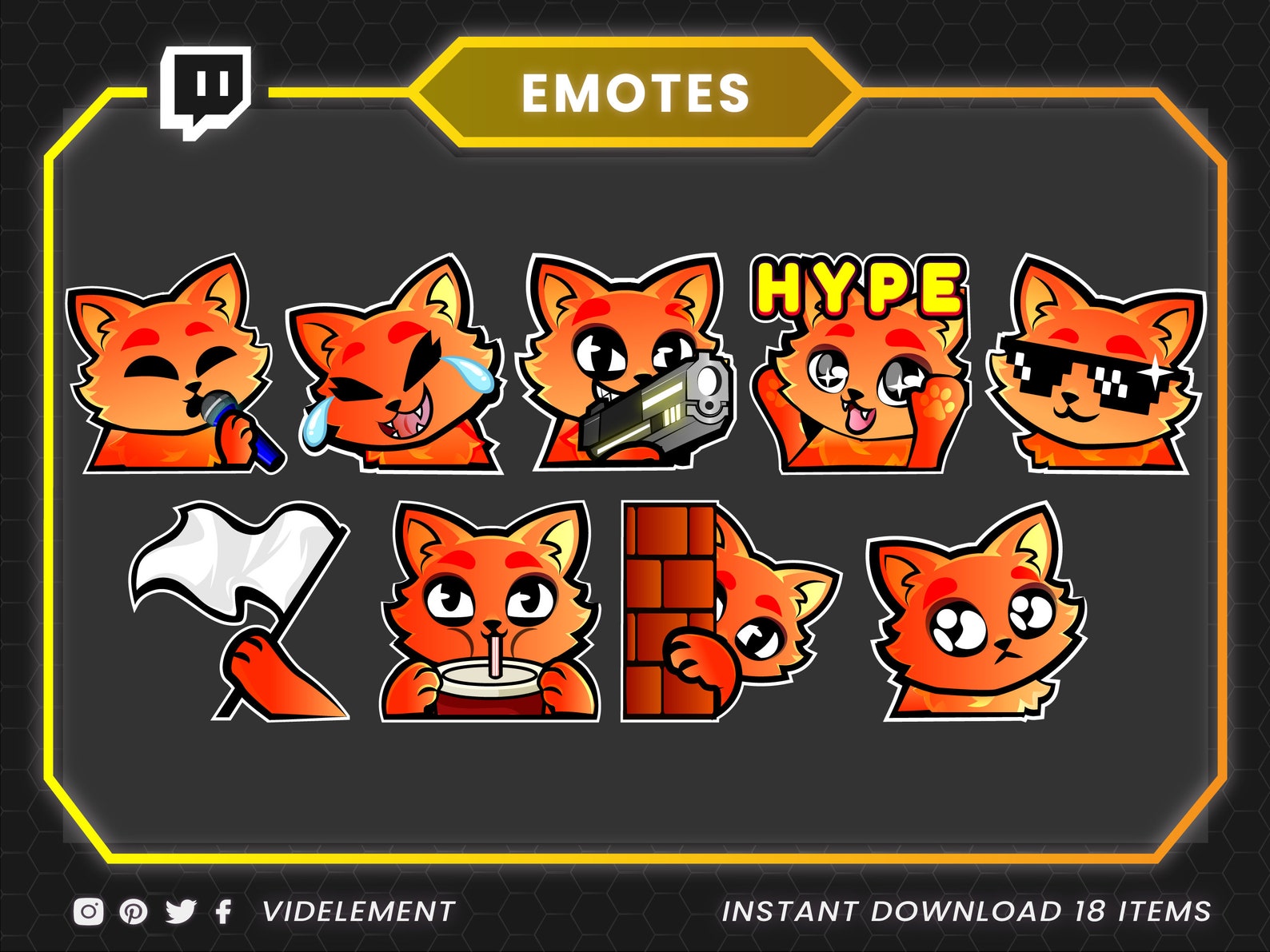 Twitch Emotes Twitch Sub Emotes Discord Emotes Text Emotes - Etsy
