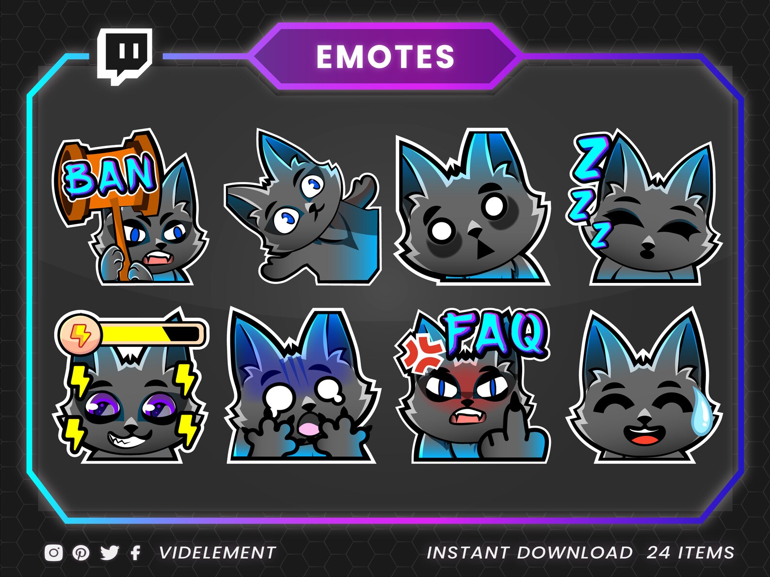 Twitch Emotes Twitch Sub Emotes Discord Emotes Text Emotes - Etsy