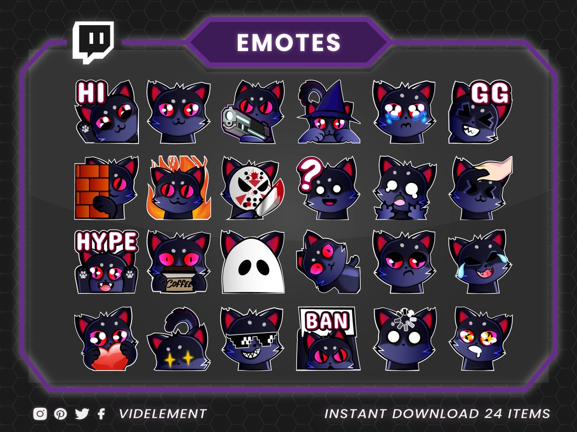 Twitch Emotes Twitch Sub Emotes Discord Emotes Text Emotes - Etsy
