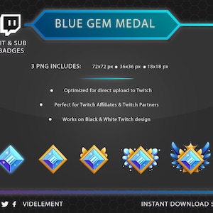 Twitch Sub Badge, Twitch Badge, Sub Badge Twitch, Twitch Bit Badge ...