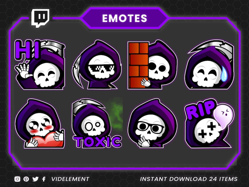 Twitch Emotes Twitch Sub Emotes Discord Emote Text Emotes - Etsy