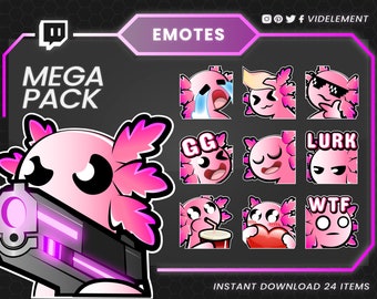 Lux Spooked Emote for Twitch/discord/youtube Custom Twitch Emotes ...