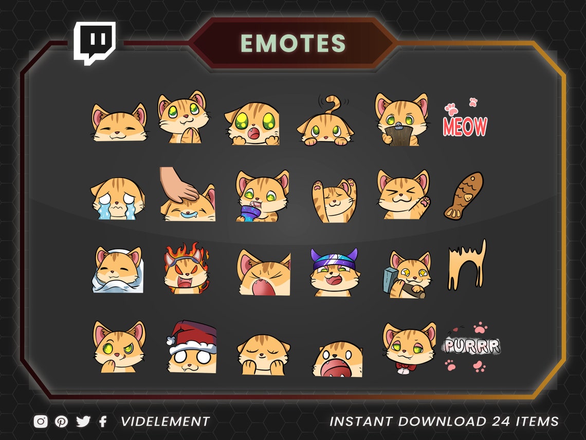 Twitch Emotes Twitch Sub Emotes Discord Emotes Text Emotes - Etsy