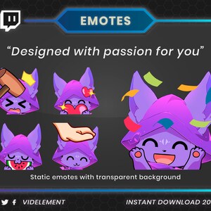 Mystical Meows: 20 Twitch Sub Emotes, Kawaii Chibi Sorcerer Cat ...