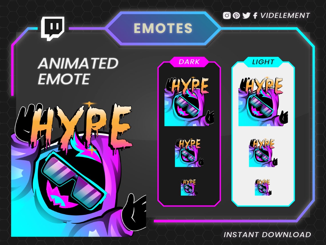 Hype Emote Animated Emote Twitch Emote Discord Emote - Etsy Australia