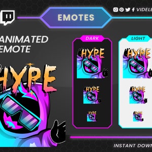 Hype Emote | Animated Emote, Twitch Emote, Discord Emote, Twitch Sub ...