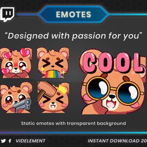 Bear Bliss: 20 Twitch Emotes Embodying the Robust Radiance of Chibi ...