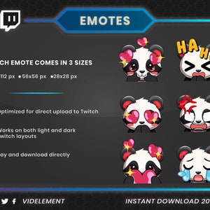 Twitch Emotes, Panda Emotes, Twitch Emote, Emotes Twitch, Bear Emote ...