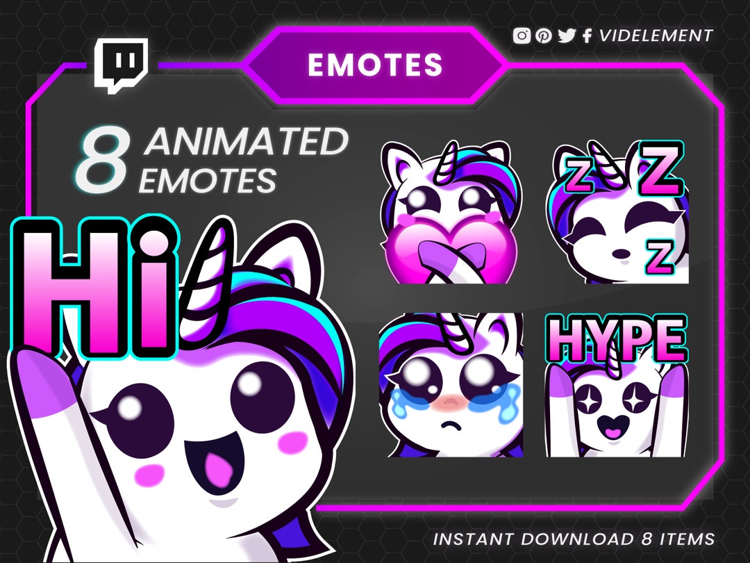 Twitch Emotes, Animated Emotes, Discord Emotes, Unicorn Emotes, Meme ...