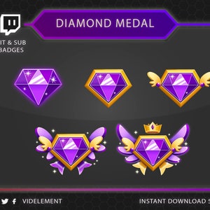 Twitch Sub Badge, Twitch Badge, Sub Badge Twitch, Twitch Bit Badge ...