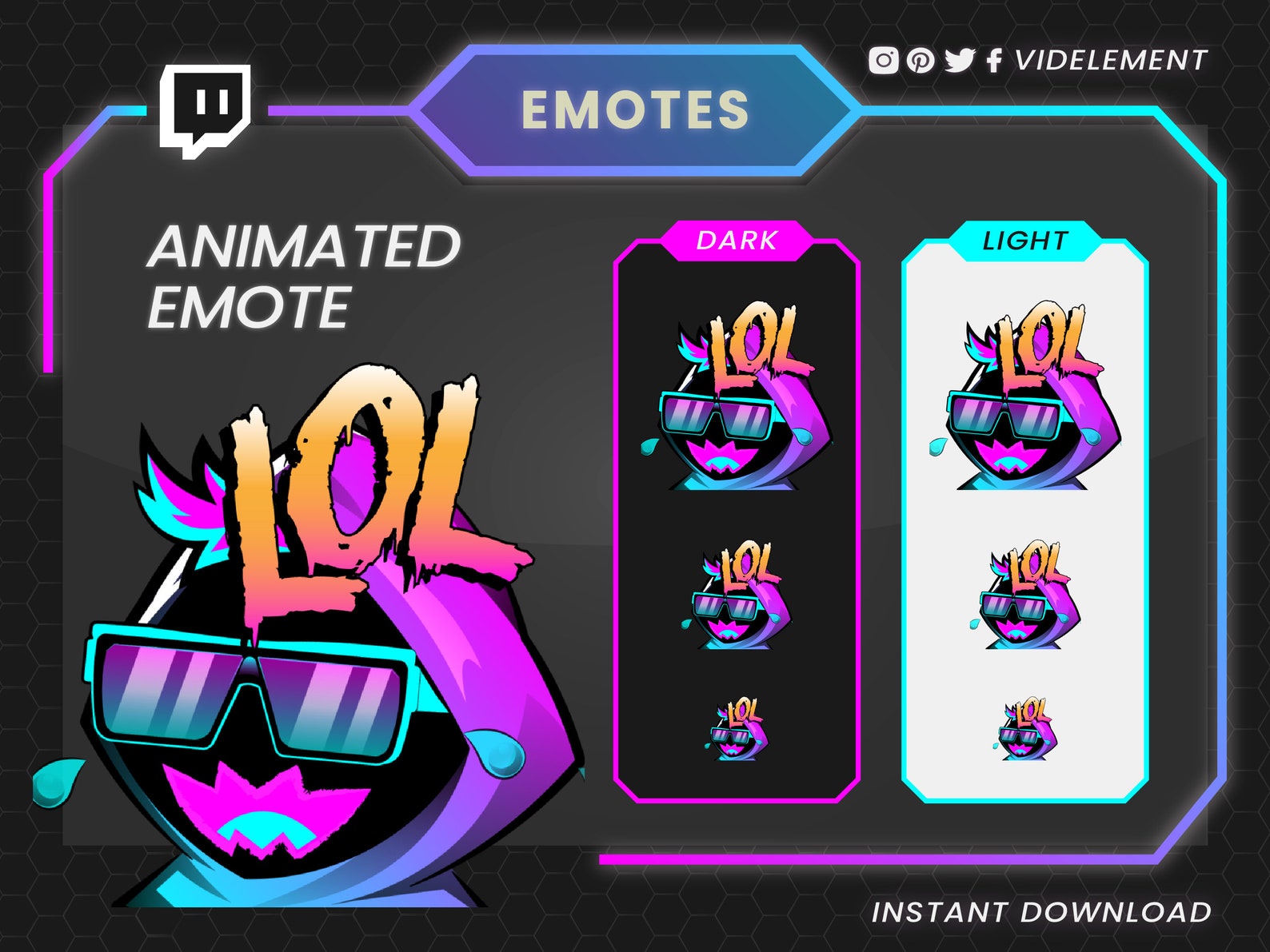 Lol Emote Animated Emote Twitch Emote Discord Emote - Etsy