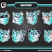 Wolf Emotes | Twitch Emote, Discord Emote, Text Emote, Animal Emote ...