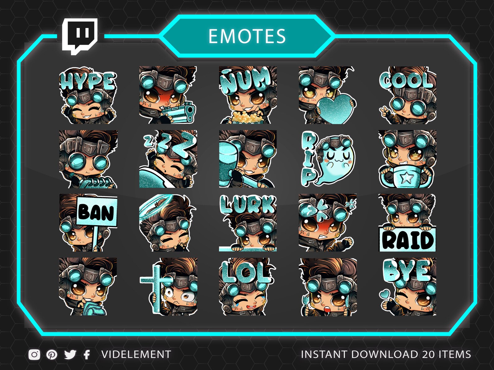 Twitch Emotes, Discord Emotes, Cute Emotes, Neon Emotes, Anime Emotes ...