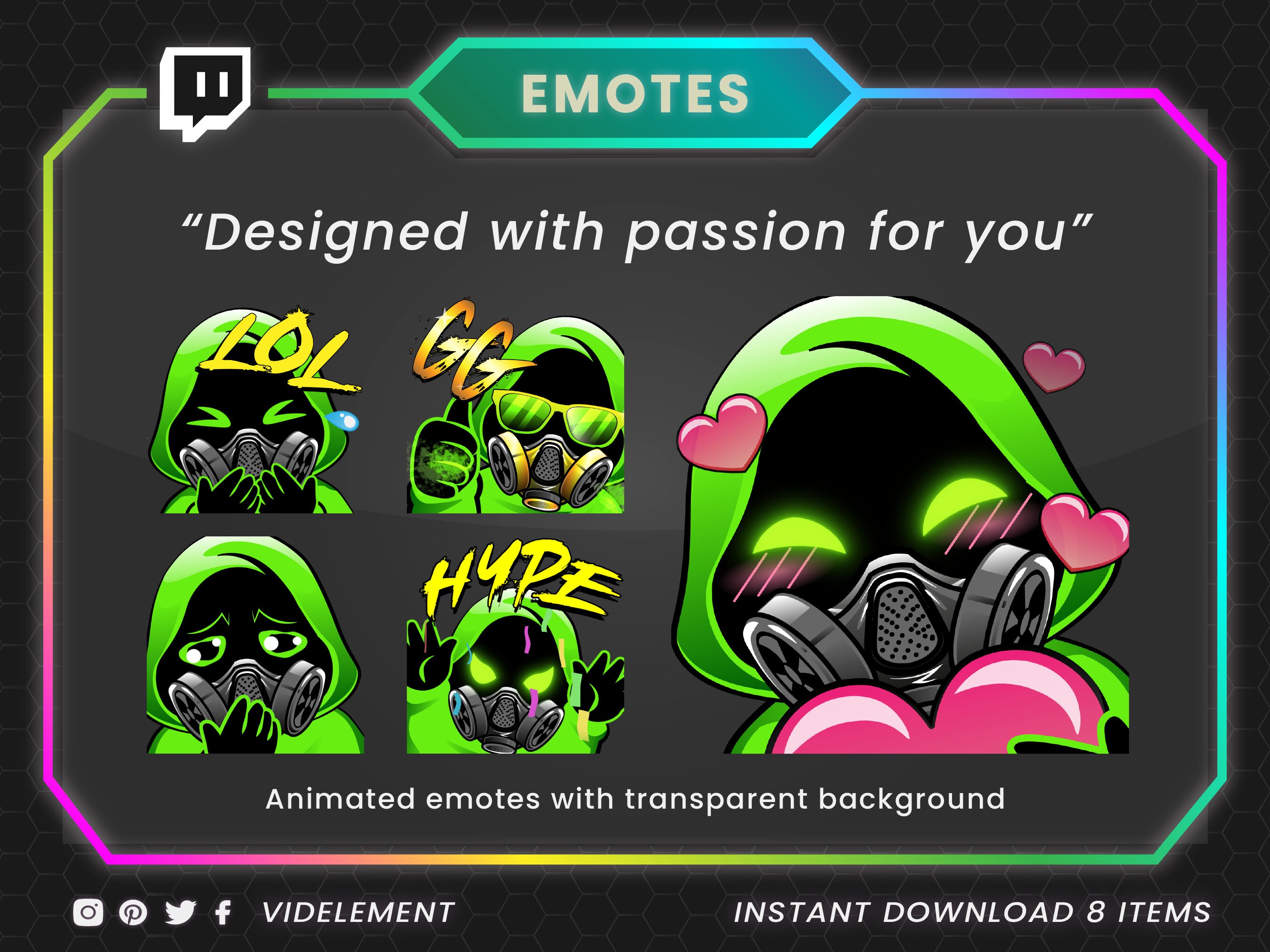 Animated Emotes Twitch Emotes Discord Emotes Twitch Sub - Etsy Australia