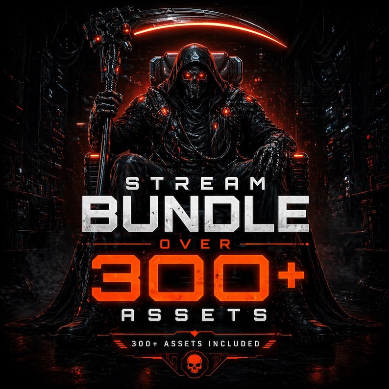 Nexus Reaper Stream Bundle (300+ Assets), Stream Overlay, Animated ...