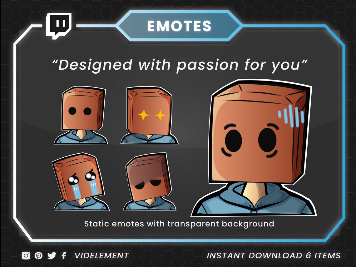 Twitch Emotes Discord Emotes Twitch Sub Emotes Cute Emotes - Etsy