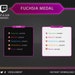 Fuchsia Gem Twitch Sub Badges: Diamond Medal Badge (digital Download ...