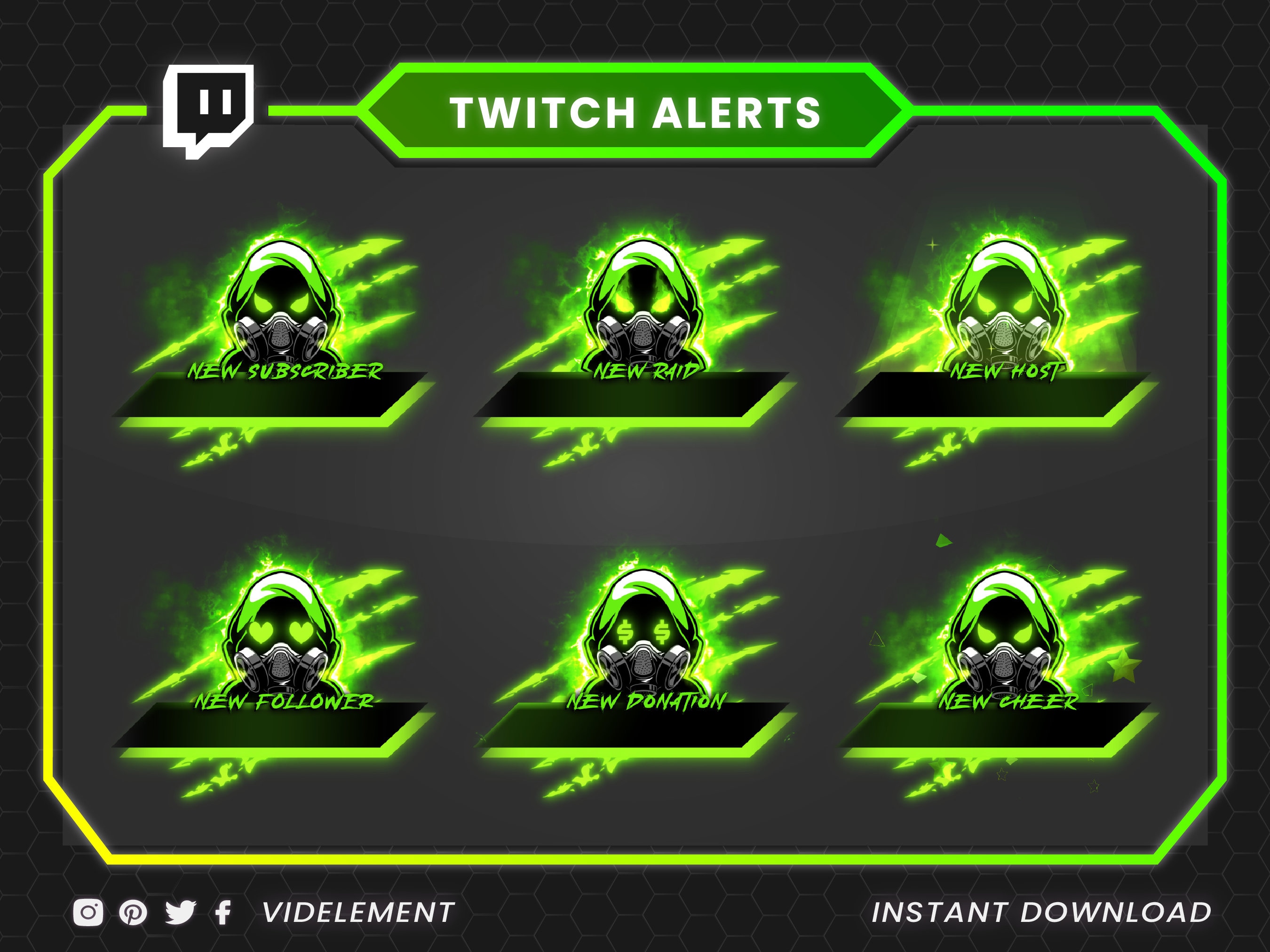 Twitch Alerts Twitch Alerts Animated Animated Twitch Alerts - Etsy Canada