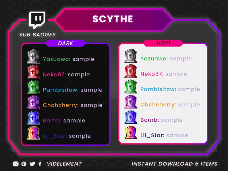 Twitch Sub Badge Sub Badge Twitch Twitch Bit Badge Twitch - Etsy