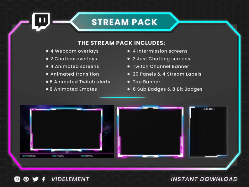 Twitch Overlays, Stream Overlays, Animated Emotes, Twitch Sub Badges ...