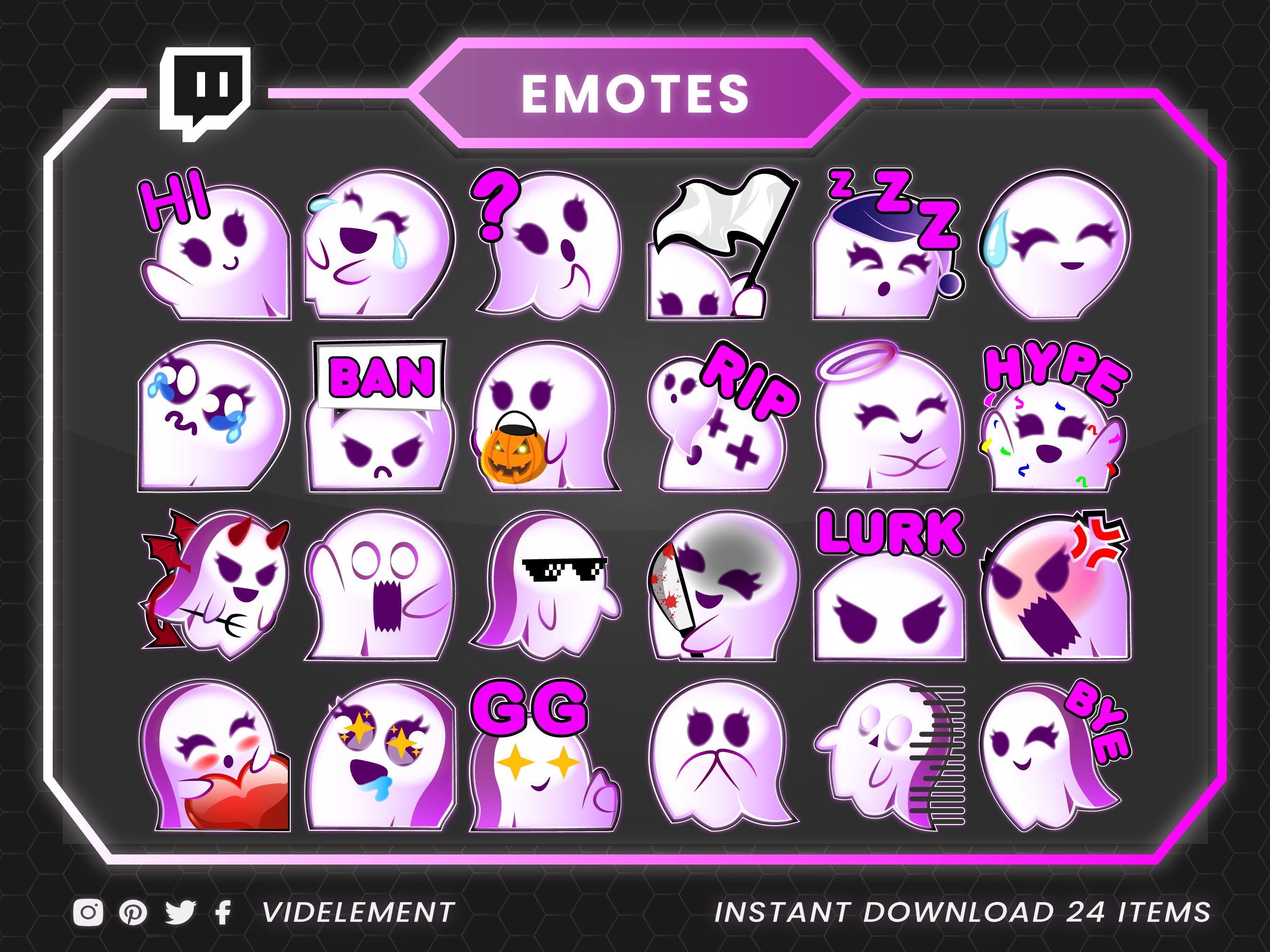 Twitch Emotes Twitch Sub Emotes Discord Emotes Text Emotes - Etsy